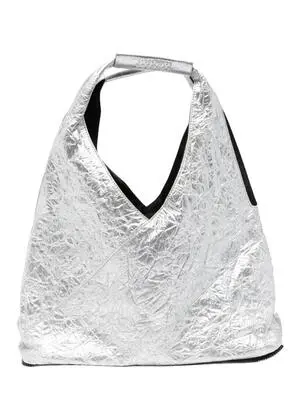 MAISON MARGIELA Japanese Textured Shoulder Bag - Silver
