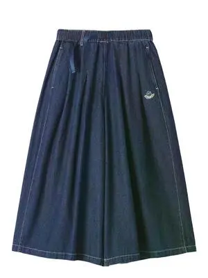 FINGERCROXX Logo-appliqué Trousers - Blue