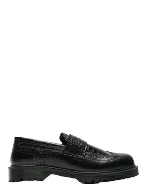 Dr. Martens Penton Loafer With Embossed Crocodile Effect - Black