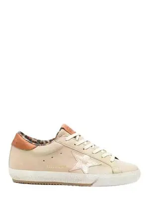 GOLDEN GOOSE Super-Star Animal-Print Sneakers Neutrals