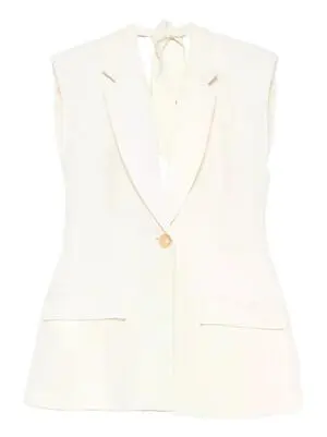 Erika Cavallini Flap-pocket Vest - Neutrals