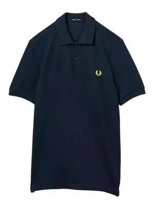 Fred Perry Logo-embroidered Polo Shirt - Blue