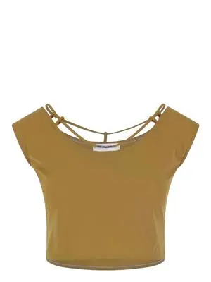 NICCOLO PASQUALETTI Cut-out Top - Neutrals