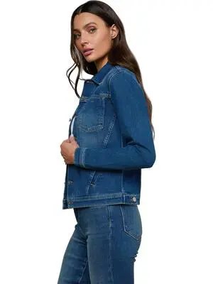 L'Agence Celine Slim Fit Jean Jacket - Authentique