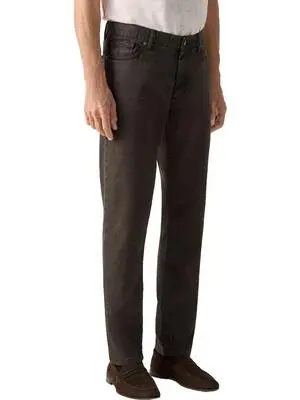 Zegna Slim Fit Jeans Dark Brown