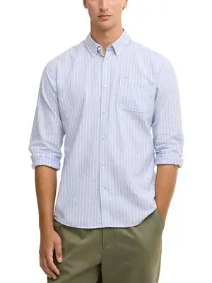 Barbour Nelson Stripe Pocket Shirt Blue