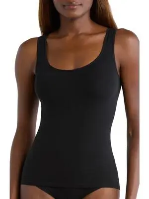 Nordstrom Seamless Cotton Blend Tank - Black