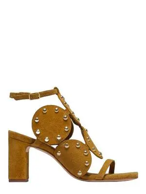 Bernardo Studded Heeled Sandal - Ginger
