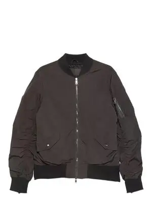 GIORGIO BRATO Zip-up Bomber Jacket - Grey