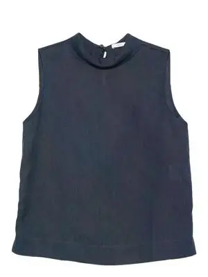 LARDINI High-neck Sleeveless Top - Blue