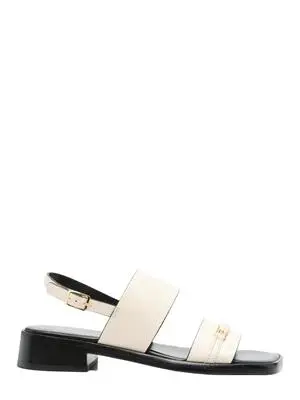SERGIO ROSSI Buckled-strap Sandals - Neutrals