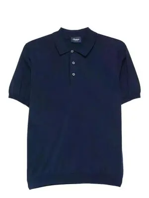 DRUMOHR Buttoned Polo Shirt - Blue