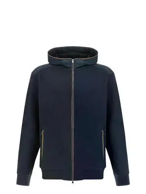 Paul & Shark X-soft Zip-up Hoodie - Blue