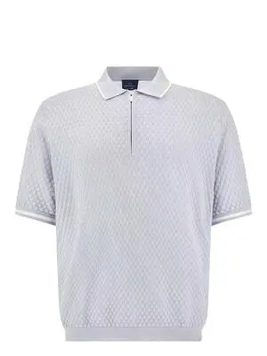Paul & Shark Zip-fastening Cotton Polo Shirt Grey