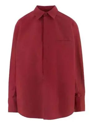 SA SU PHI Ruffled-back Shirt - Red