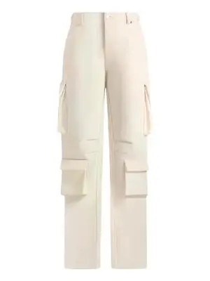 Manière De Voir Cargo-pocket High-waisted Trousers - Neutrals