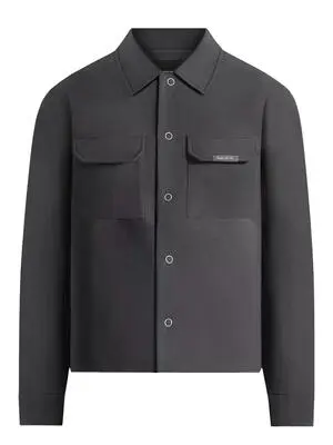 Manière De Voir Milo Magnetic-pocket Shirt Jacket - Grey