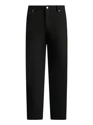 Manière De Voir Tapered Fit Denim Jeans - Black