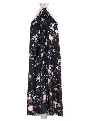 sachin and babi light blue dress Ralph Lauren Floral-Print Cotton Halter-Tie Dress In Vintage Botanical -  60% Off