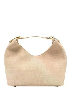 ELLEME Small Croco-effect Boomerang Tote Bag - Neutrals
