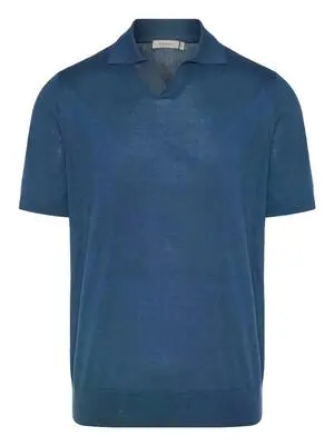Canali Collar Polo Shirt - Blue