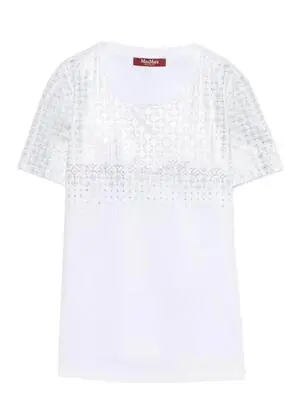 Max Mara Geometric Pattern T-shirt - White