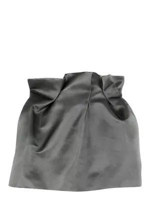 Magda Butrym Gathered Mini Skirt - Grey