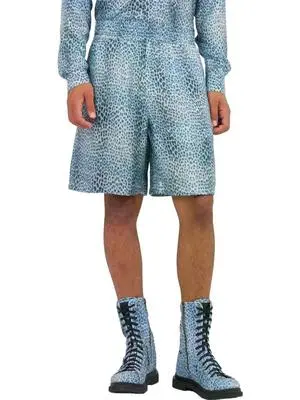 Roberto Cavalli Baby Jaguar Print Shorts - Blue