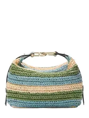 FURLA Striped Chain Shoulder Bag