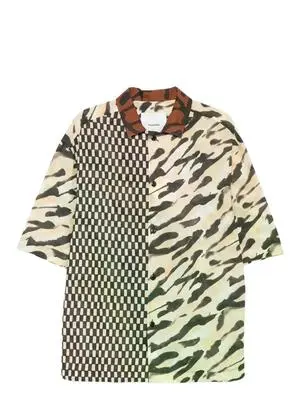Nanushka Anwell Patterned Shirt - Neutrals