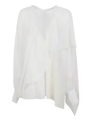 GIANLUCA CAPANNOLO Ruffled Long Sleeve Top