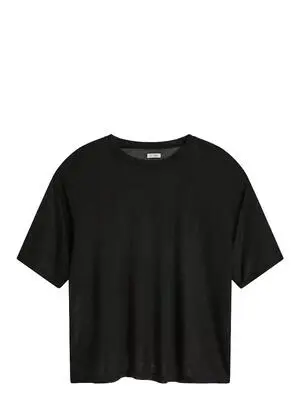 ST. AGNI Relaxed Fine Jersey T-shirt - Black