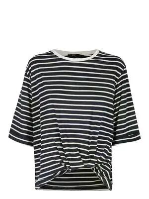Seventy Striped Knotted Top - Blue
