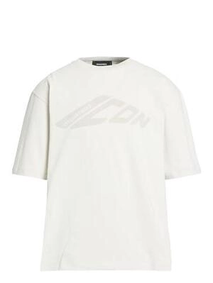 Dsquared2 Man T-shirt Light Grey Size L Cotton Light Grey