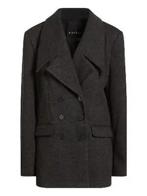 JOHN RICHMOND Double-Breasted Flannel Coat