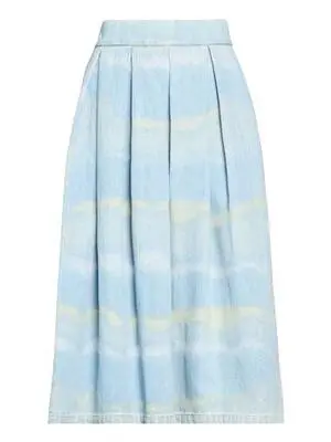DEPARTMENT 5 Pleated Denim Skirt - Blue