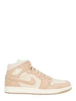 JORDAN High-Top Sneakers In Leather And Suede Sand