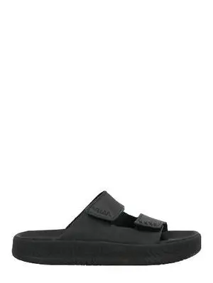 VEJA Pebbled Leather Sandals - Black