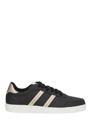 Armani Exchange ARMANI EXCHANGE Low Top Sneakers With Metallic Detail Black