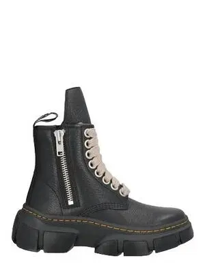 DR. MARTENS X RICK OWENS Leather Ankle Boots - Black