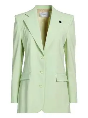 LARDINI Blazer Size Wool, Elastane - Light Green