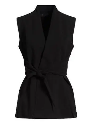 Rick Owens Tailored Wool Vest - Black