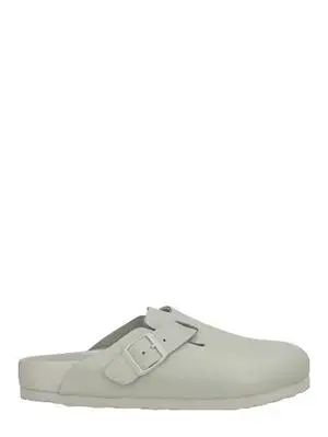 BIRKENSTOCK Leather Mules & Clogs Light Grey
