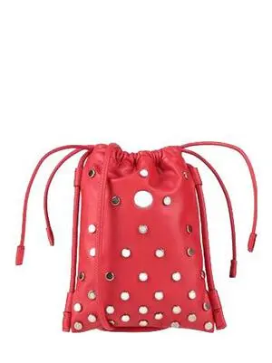 High Leather Cross-body Bag - Red