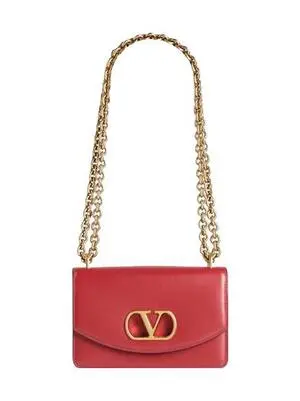 Valentino Garavani Leather Shoulder Bag - Red
