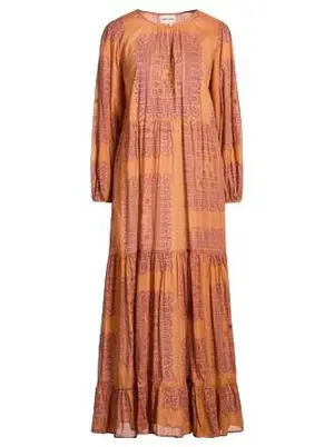 Antik Batik Maxi Dress - Red
