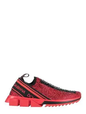 Dolce & Gabbana Knitted Sock Sneakers - Red
