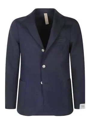 Eleventy Button Blazer - Blue