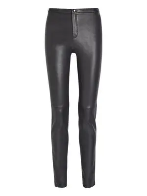 STOULS Newton Slim Leg Leather Trousers