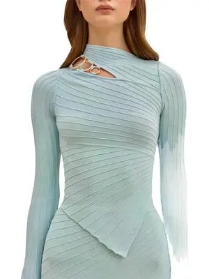 Cult Gaia Ekko Knit Top - Blue